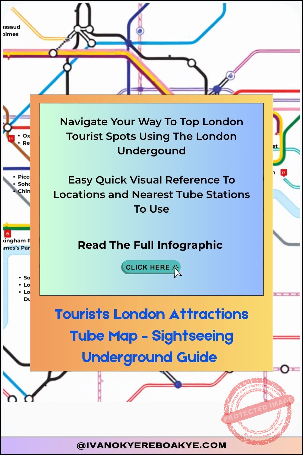 Tourists London Attractions Tube Map – Sightseeing Underground Guide ...